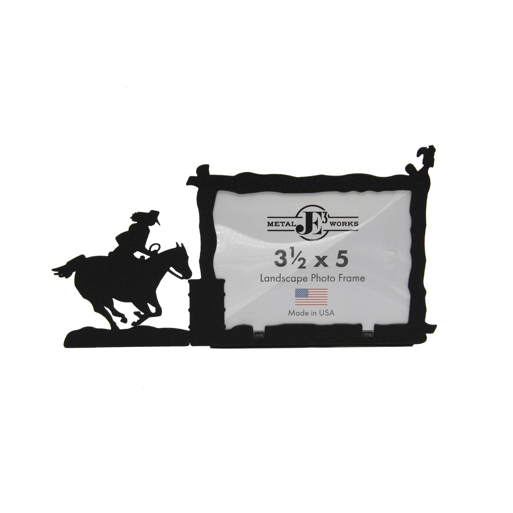 Barrel Racing Picture Frame (a) – JE3 Metal Works