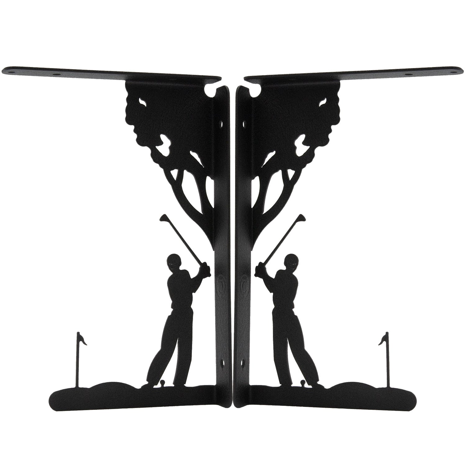 Male Golfer Shelf Brackets (Set of 2) – JE3 Metal Works