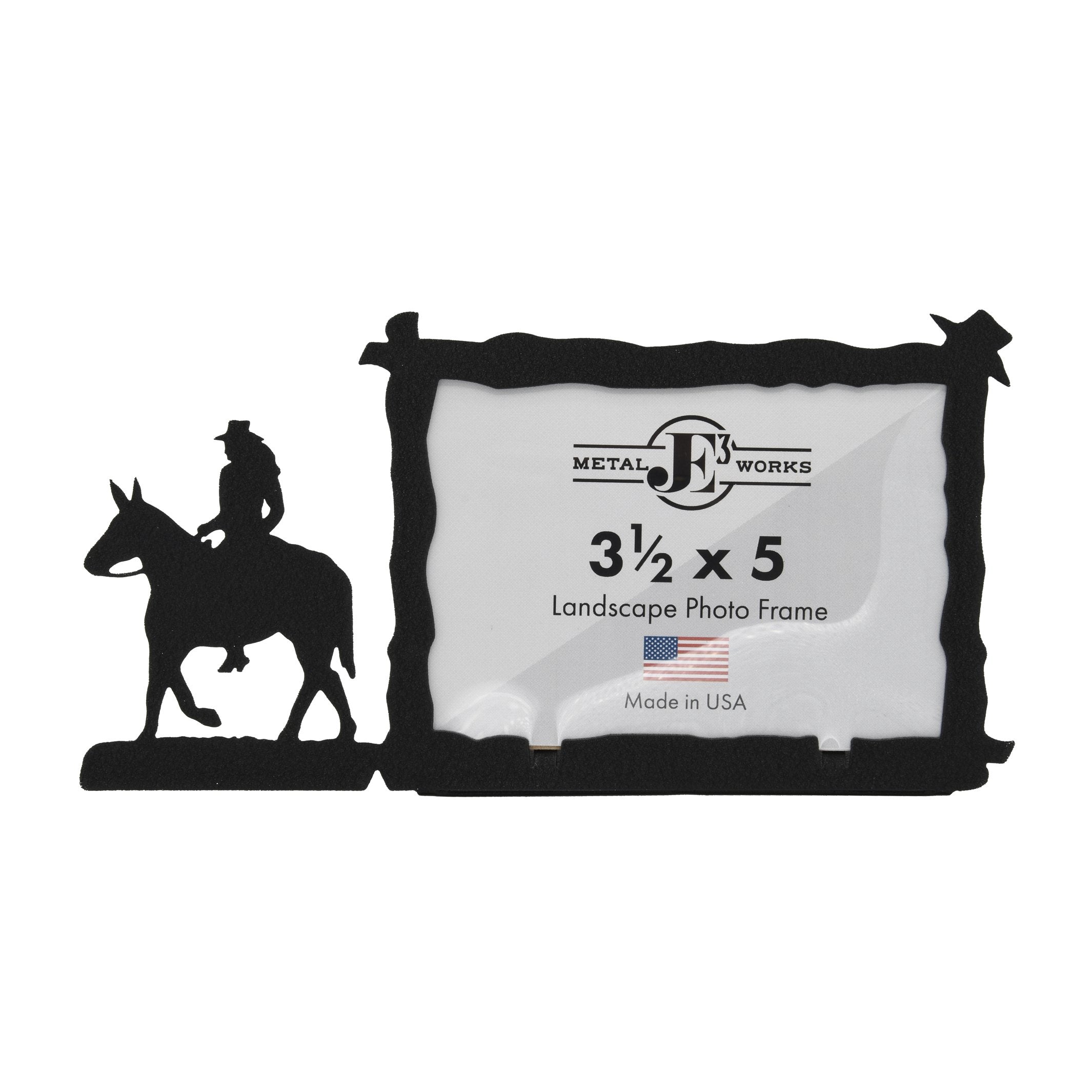 Lady Riding Mule Picture Frame – JE3 Metal Works