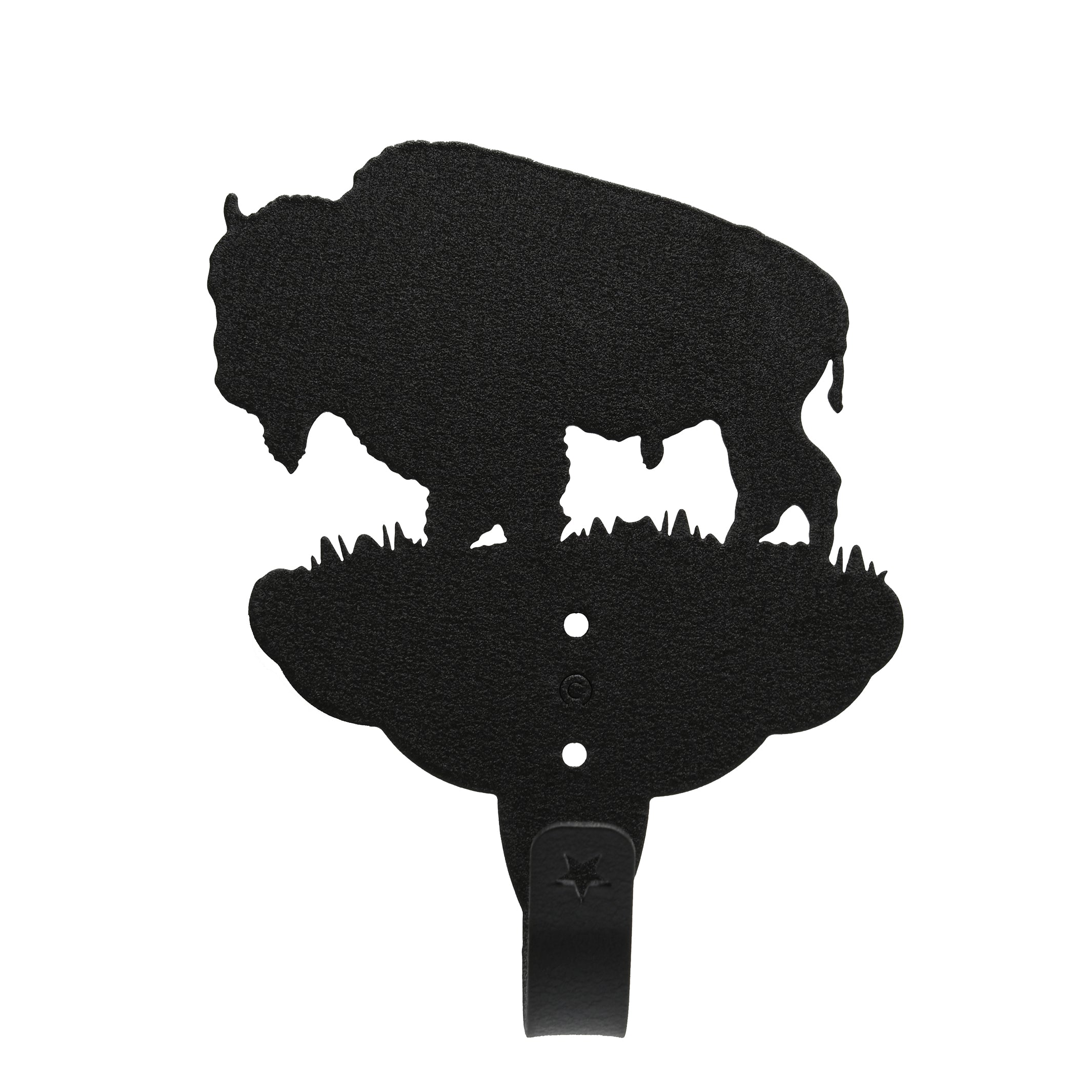 Buffalo Bison Single Wall Hook – JE3 Metal Works